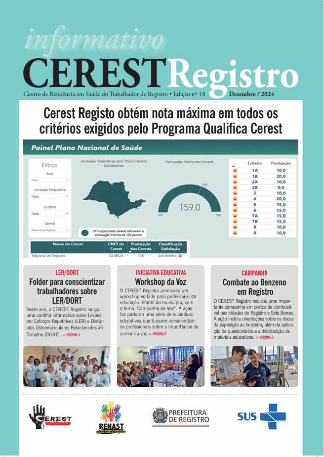 CEREST - Centro de Referência em Saúde do Trabalhador de Registro-SP